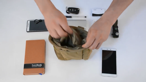 Tactical Molle Utility Folding Drawstring Magazine Dump Pouch Belt ...