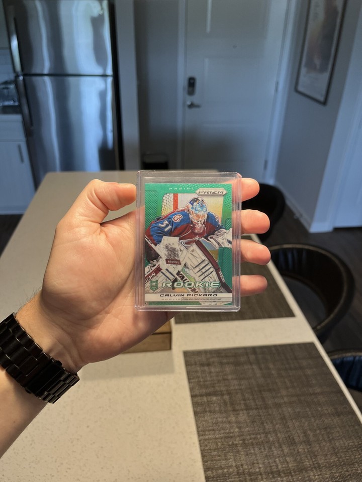HOT 2013-14 Panini Prizm Hockey Calvin Pickard Rookie Prizm Green ...