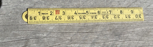 Glass Fibre Ruler 3ft Made In Denmark FHP 1" Vintage Retro Collectable ...