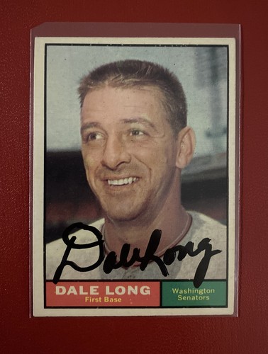 1961 Topps #117 Dale Long Autograph (d. 1991) Rare Signed Z9991 | eBay