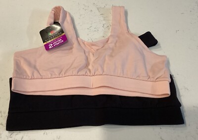 Fruit of The Loom 2 Pack Signature Cotton Stretch Bras NWT Size 2XL | eBay