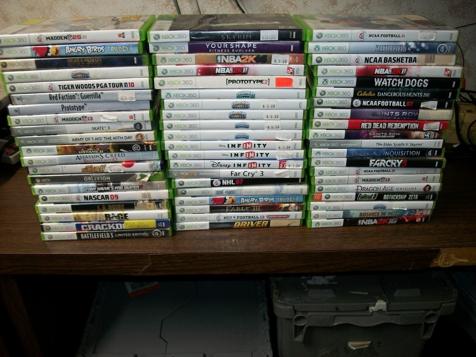 Lot of 180 Empty Game Cases Xbox 360 (No Games Included) | eBay