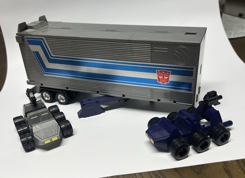 Transformers G1 OPTIMUS PRIME Combat TRAILER Vintage 1982 W/ 2 Roller ...