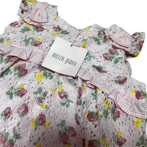 Mezzo Piano Pink Floral Ruffled Dress Kids 80cm BNWT | eBay