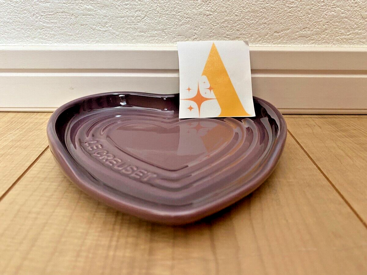 Le Creuset Heart Spoon Rest Plate Fig Stoneware Heat Resistant Kitchen ...