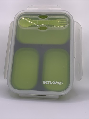 Eco One~ Bento Box Lunch Storage Silicone Green BPA-Free | eBay