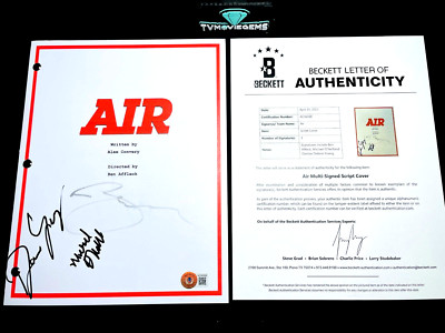 AIR SIGNED MOVIE SCRIPT BY 3 CAST MEMBERS BEN AFFECK w/ BECKETT BAS COA ...