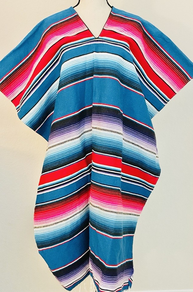 Mexican Poncho Sarape Saltillo Gavan Poncho Adult Poncho Mexicano ...