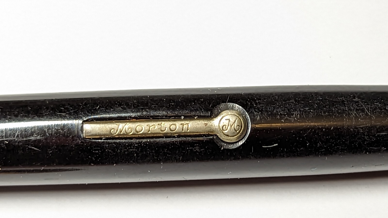 VINTAGE MORTON OVERSIZE BLACK FOUNTAIN PEN NEEDS NIB | eBay