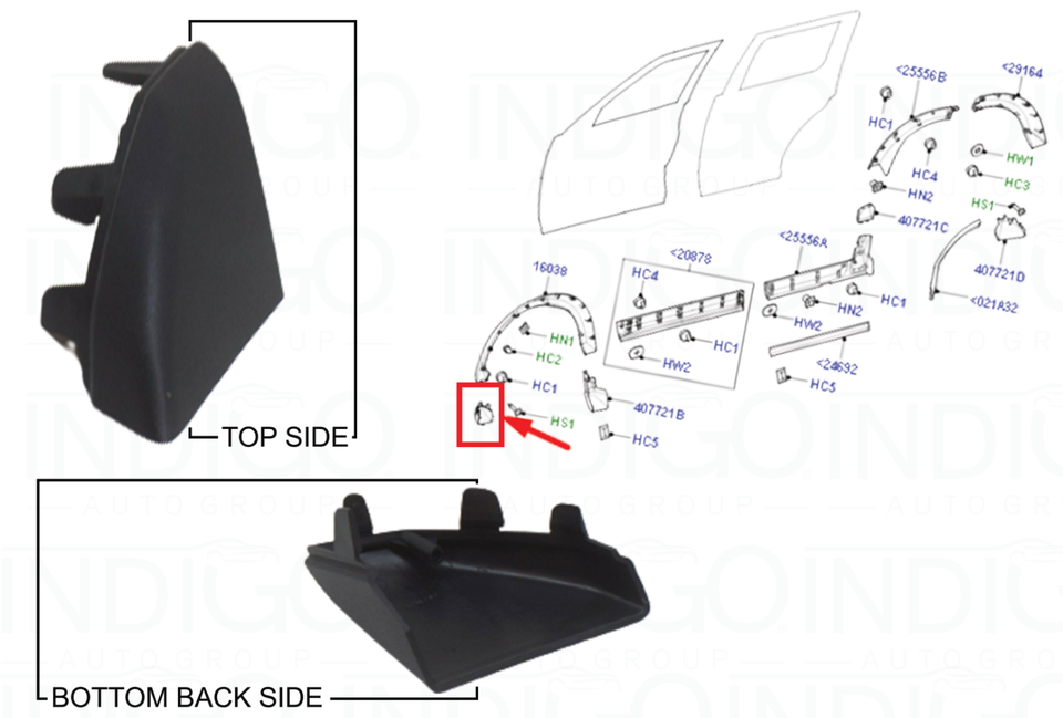 2010-2016 Land Rover LR4 Genuine Front WheelArch Moulding Cap LH LR4 ...