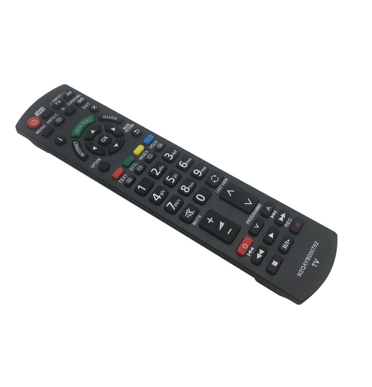 REPLACEMENT REMOTE CONTROL PANASONIC TV N2QAYB000752 3D VIERA INTERNET ...