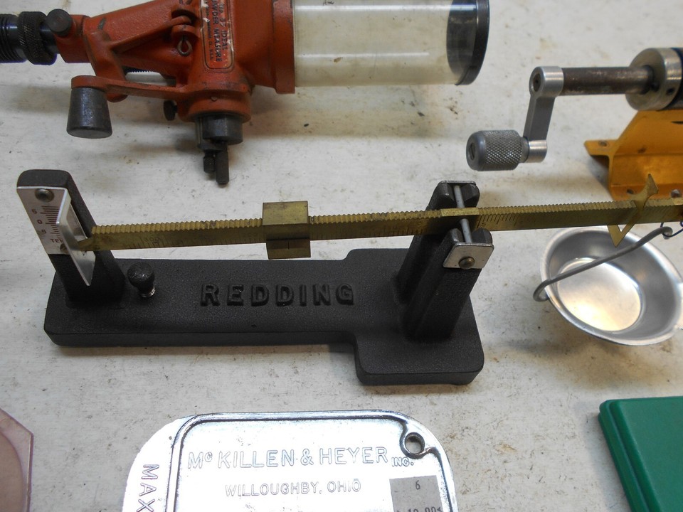 reloading tools redding scale lyman powder measure forster case trimmer ...