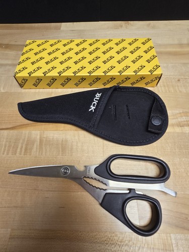 Buck 815 Utility Shears, Brand New in Box with Sheath | eBay