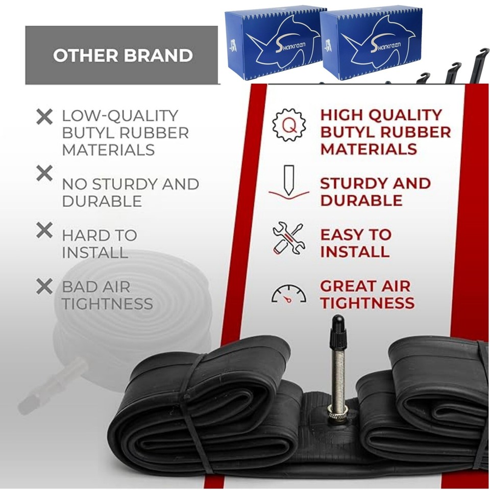 26" Inch MTB Inner Tubes - SV26 40mm PRESTA VALVE (40/60c-559) Tube | eBay