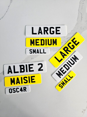 Custom Ride On Toy Car Number Plates - License Plate for Kid's ...