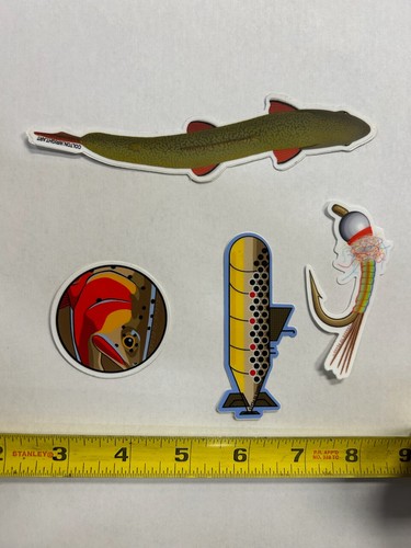 Fly Fishing Sticker 4 Pack | eBay