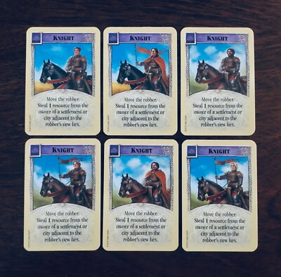 Catan 5-6 Player Extension | Knight Development Card x6 | Official Game ...