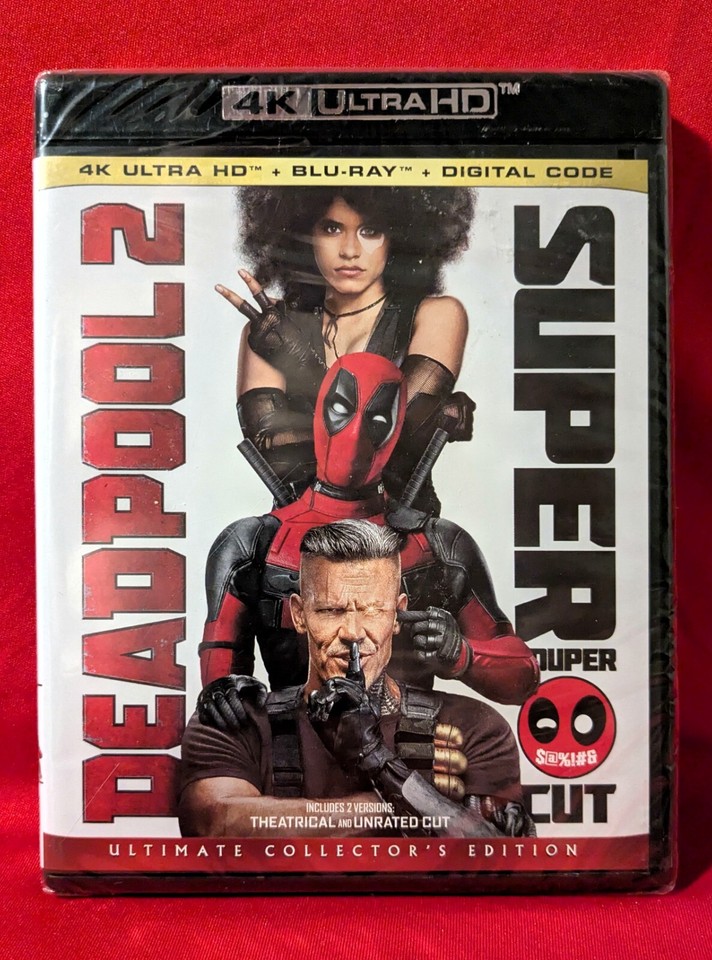 DEADPOOL 2 (4K UHD & Blu-Ray) SUPER DUPER CUT (4 Discs) ULTIMATE ...