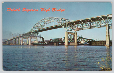 Duluth Superior High Bridge Minnesota Landscape Vintage Postcard ...