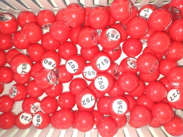 Red Raffle Balls 1-1000 Cages Masterboards | eBay