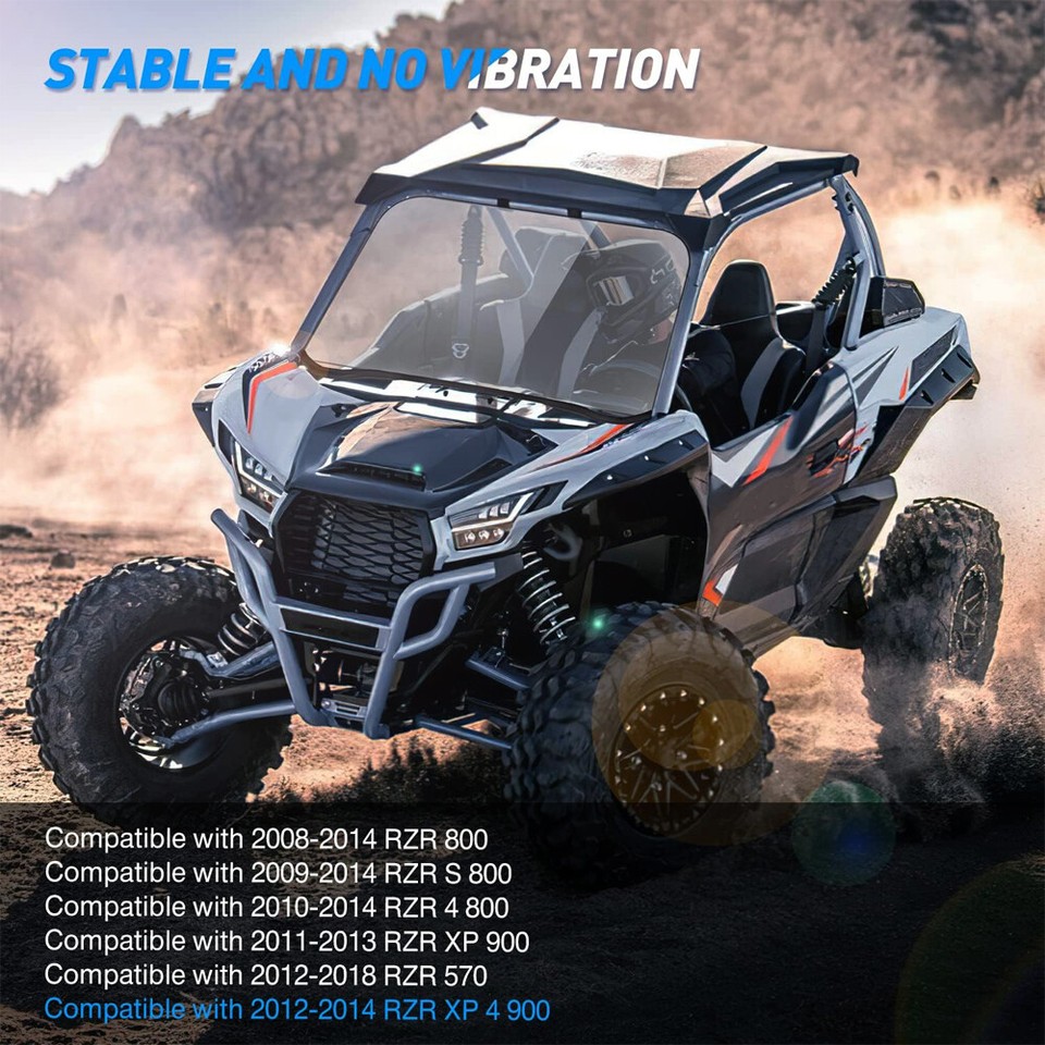 UTV Full Windshield For Polaris Razor RZR 570/800/S 800/4 800/XP 900/XP ...