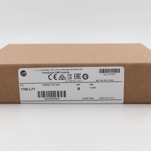 New Sealed AB 1756L71 Allen Bradley 1756-L71 SER B ControlLogix 2MB ...