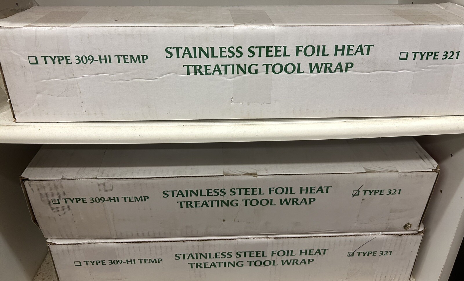 25’ X 20” Stainless Steel Heat Treating Tool Wrap Type 321 | eBay