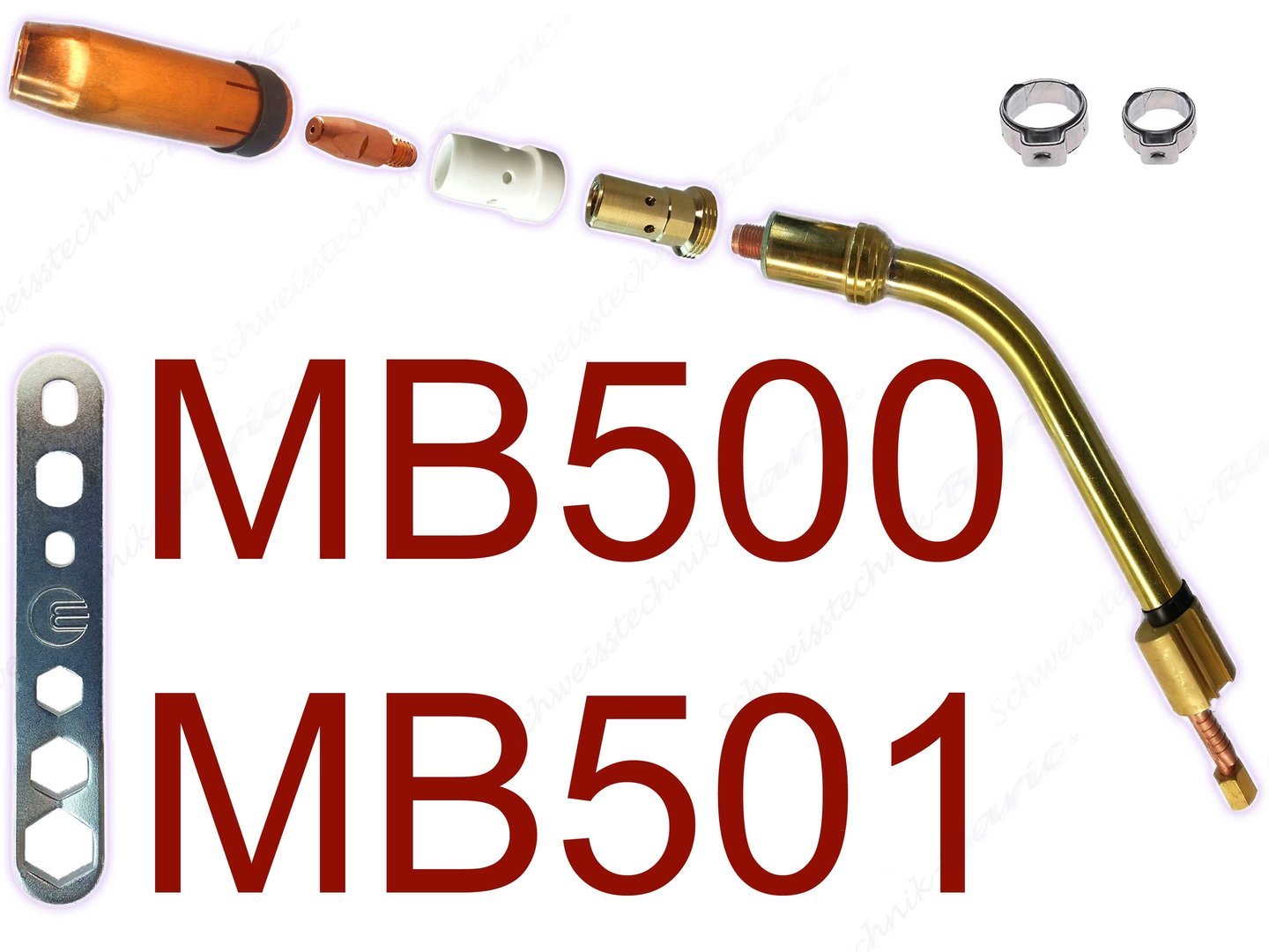 MB 500 MB 501 Ergoplus 500 M8 1,0 mm 1mm Reparatur Set MIG/MAG ...