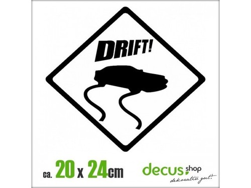 CAUTION DRIFT SIGN XL 1735 // Sticker JDM Aufkleber Frontscheibe | eBay.de