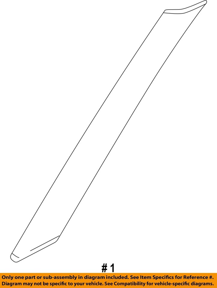 NISSAN OEM 21-25 Rogue Exterior Trim-Pillar Molding 768366RA0A | eBay