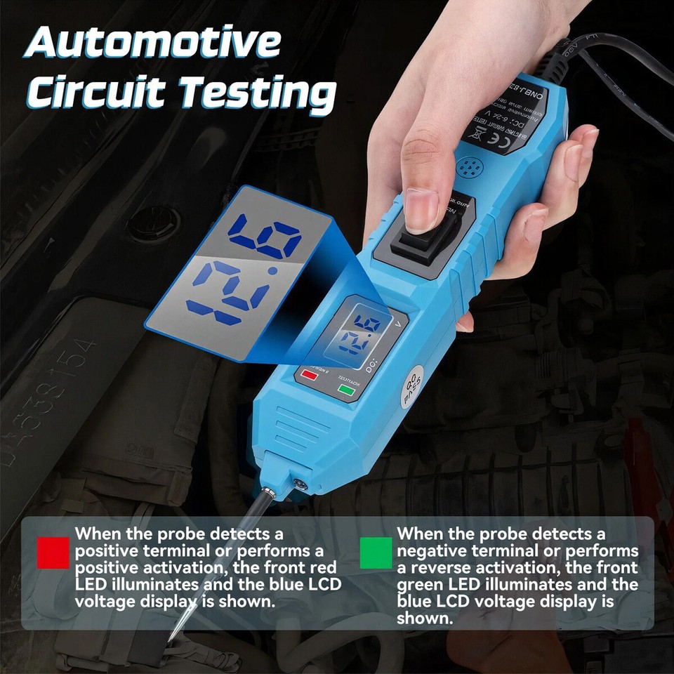Automotive Digital Power Probe Circuit Electrical Tester Test Lead ...