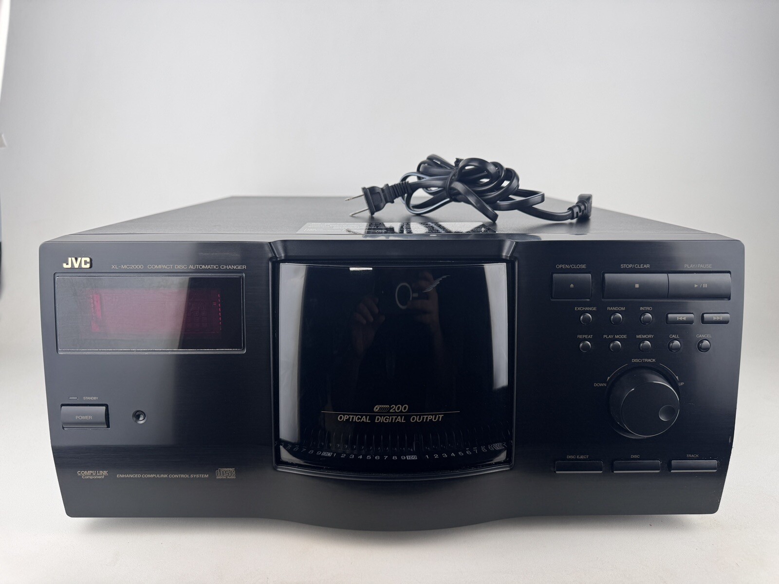 JVC XL-MC2000BK 200 Disc CD Changer Optical Audio Port No Remote ...