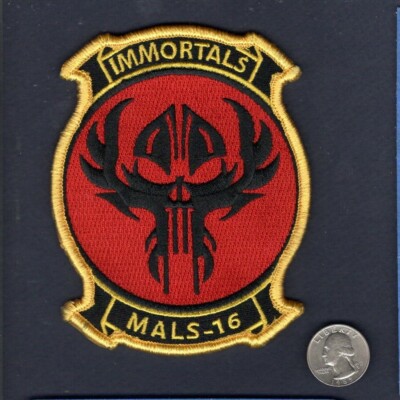 MALS-16 IMORTALS USMC Marine Aviation Logistics Squadron Patch + V | eBay