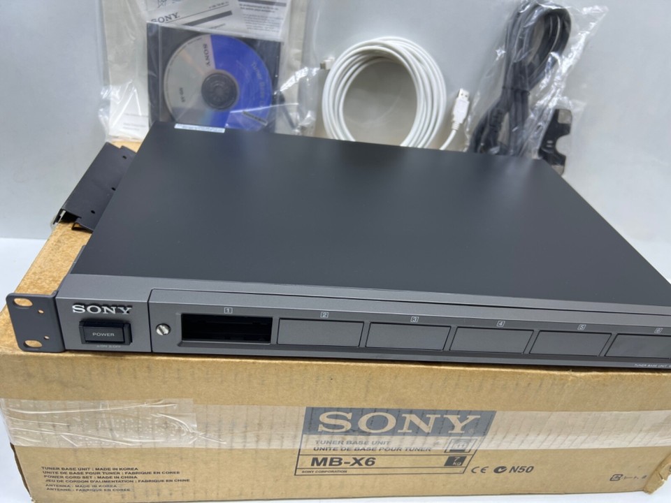 Sony MB-X6 Tuner Base Unit /6 WRT-822B WIRELESS TRANSMITTER/2 ANTENNA ...