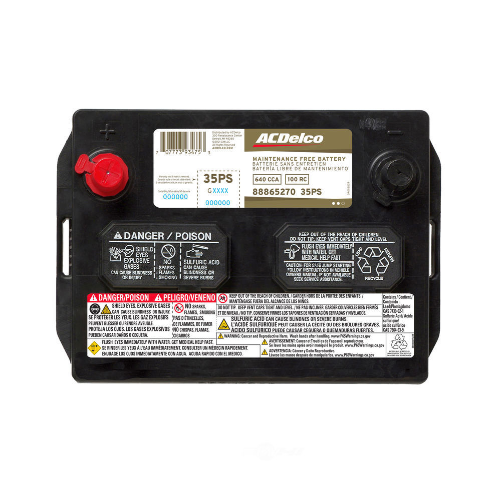 Vehicle Battery-Std Trans ACDelco 35PS | eBay
