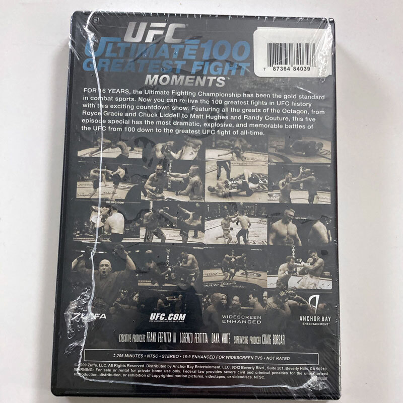 UFC Ultimate 100 Greatest Fight Moments DVD, Brand New, Sealed | eBay