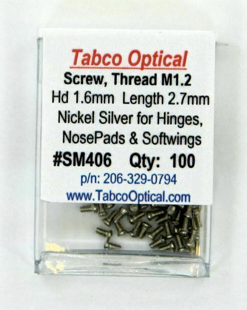 Softwing Nose pad Screws 1.2mm Thread 100 ct #SM406 | eBay