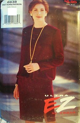 Vogue 8838 Pattern Drop Waist Dress UNCUT CHOICE Size 6-8-10/12-14-16/ ...