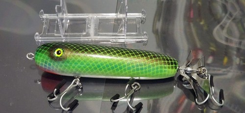 8 in Ripper Custom made topwater Musky lure( Neon Gold) | eBay