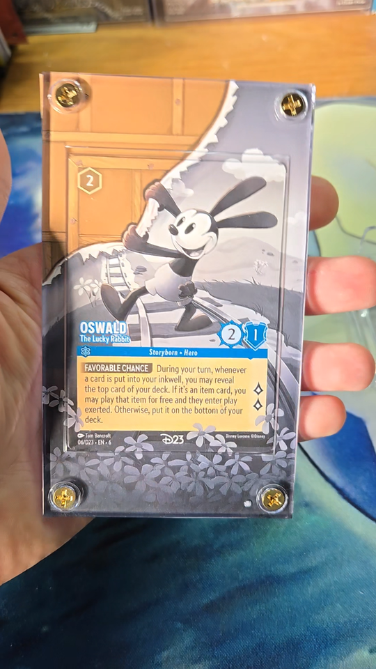 Disney Lorcana D23 Expo Collection Oswald The Lucky Rabbit #6 Promo ...