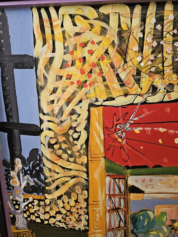 Larry Connatser Acrylic on Wood Painting Summer 1966 After Matisse ...