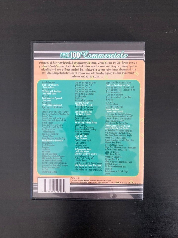 Classic TV Commercials - 100 Vintage Favorites - RARE 2003 DVD | eBay