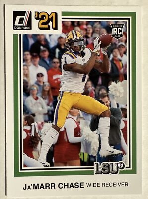 2021 Chronicles Draft Donruss Retro JaMarr Chase #36 Rookie Card #1 LSU ...