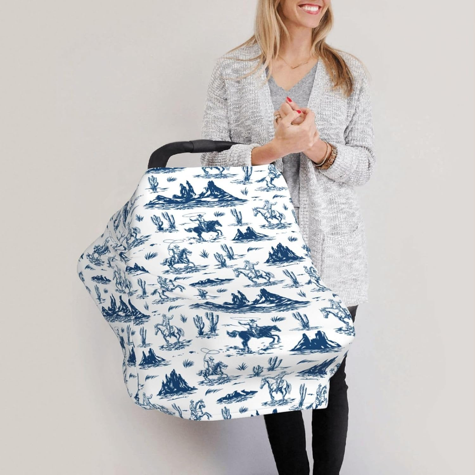 Western Cowboy Cactus Baby Stuff Car Seat Cover for Baby Carseat Covers ...