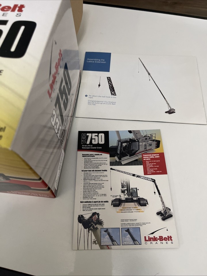 Tonkin Link Belt TCC 750 Telescopic Crawler Crane 1:50 (box And Manuals ...