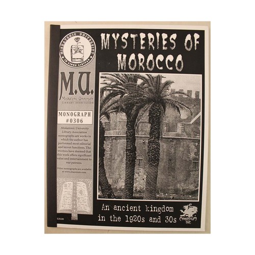 Chaosium Call of Cthulhu MU Monograph Mysteries of Morocco EX | eBay