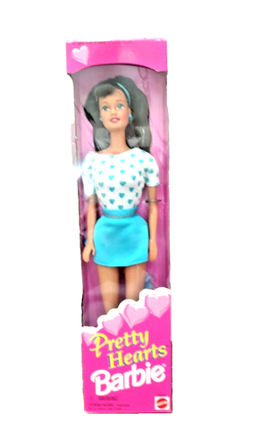 VINTAGE Barbie "Pretty Hearts" Barbie Doll - 1995 Mattel #14475 New in ...