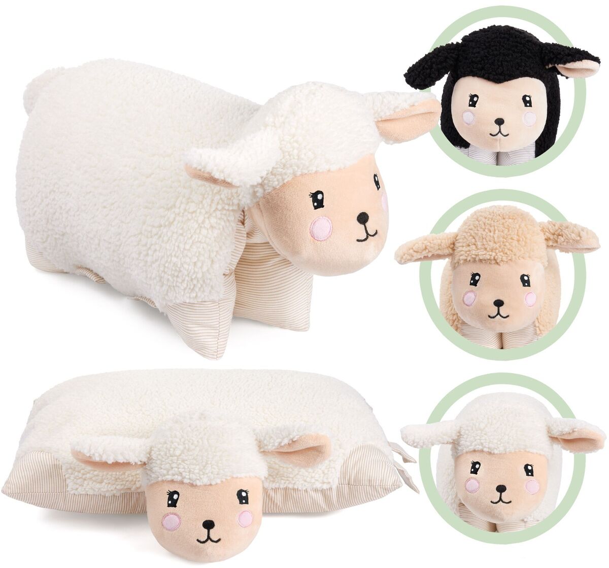 2in1 Sheep Pillow Animal Travel Folding Cushion Stuffed Toy 2in1 Sheep Pillow Animal Travel Folding Cushion Stuffed Toy