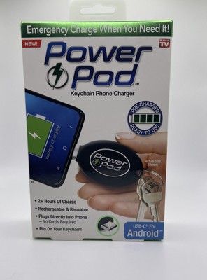 Power Pod Emergency Keychain Phone Charger "As Seen on TV" for Androids ...