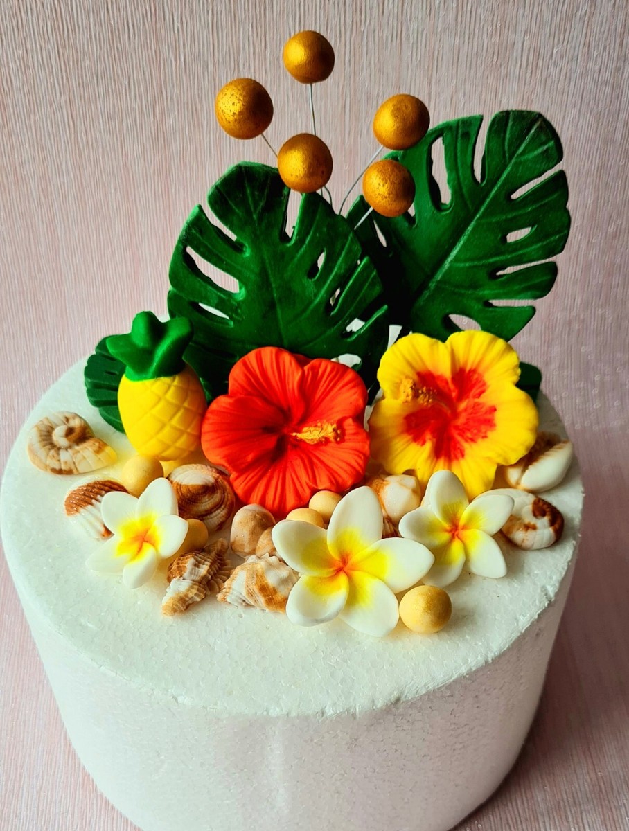 Hawaiian Cake Decorations